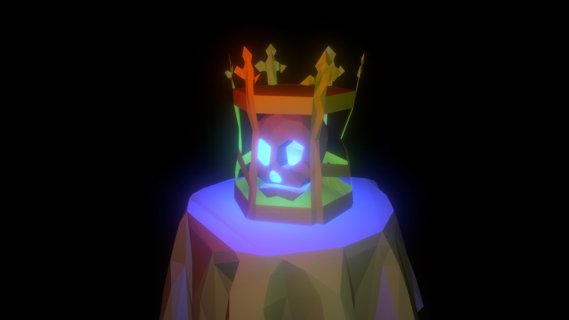 Lowpoly Skull Case - 3D model by District24 (@mahmutyaz) [f70dbc6 ...