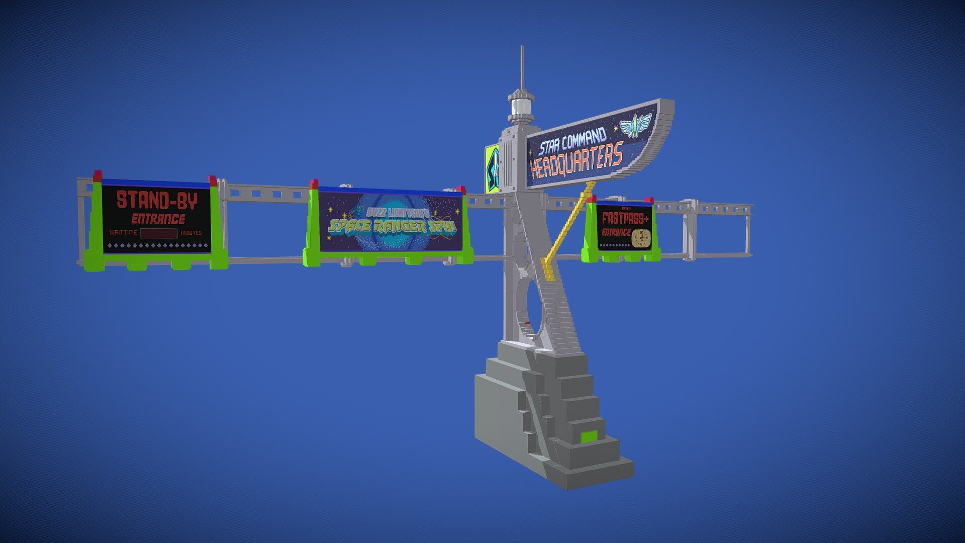 Buzz Lightyear Space Ranger Spin Complete Sign - 3D model by Electro3d ...