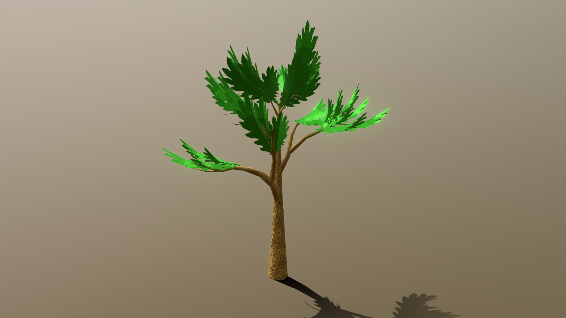 Stylized low Poly Tropical Tree - Download Free 3D model by Natural ...