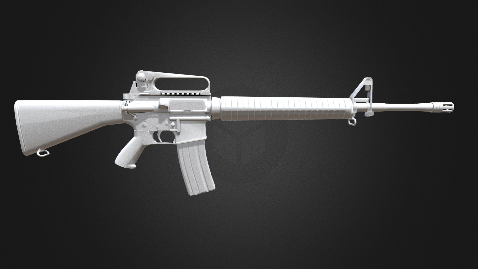 Silver Plate - M16A4 | PUBG - 3D model by pubgitems.info (@pubgitems.pro) [f714842] - Sketchfab