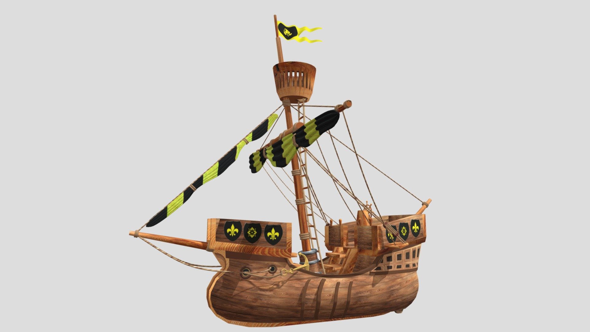 Ship A - Download Free 3D model by gogiart (@agt14032013) [f716f36 ...