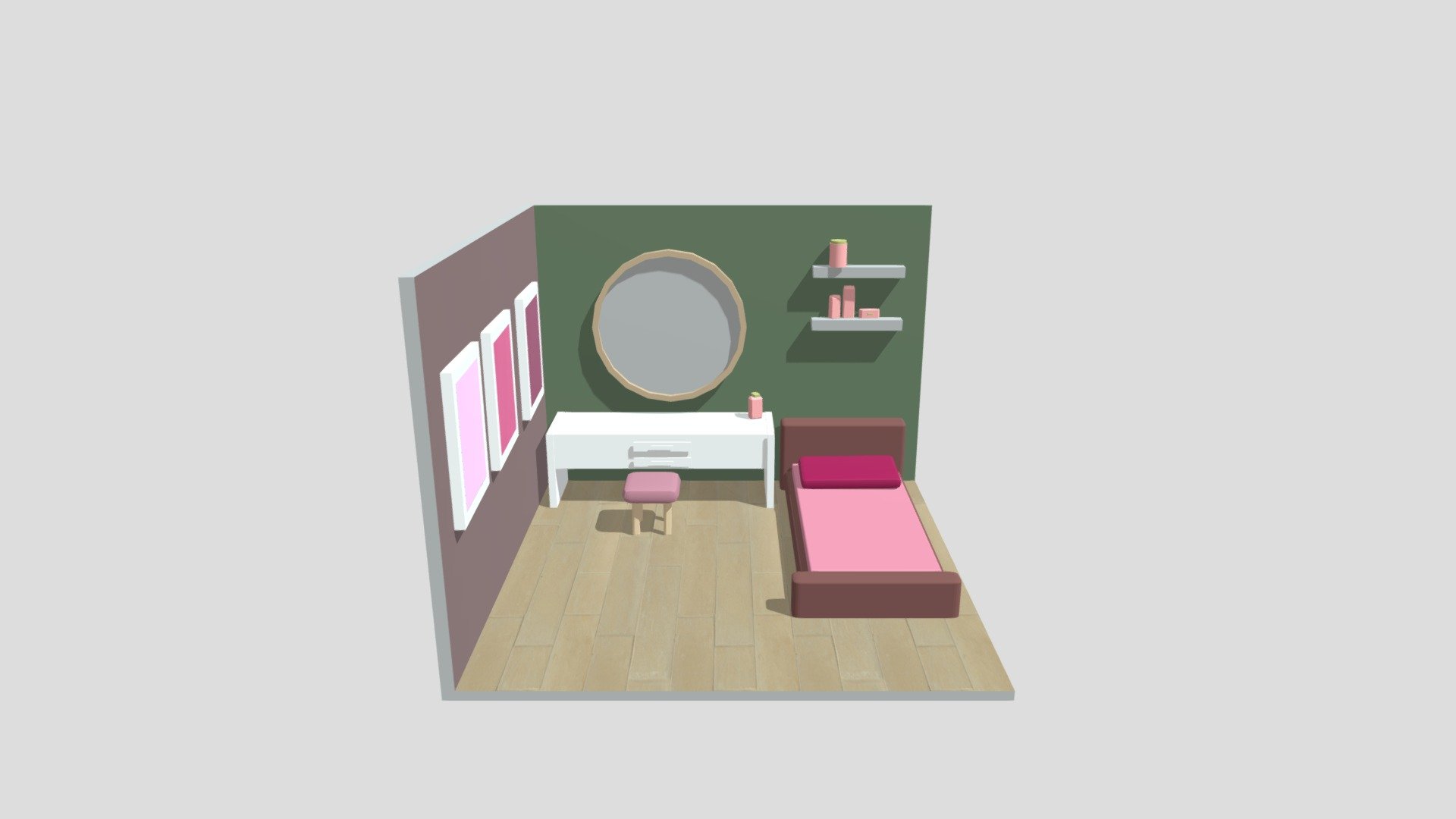 quarto - Download Free 3D model by juliadasilva [f71b884] - Sketchfab