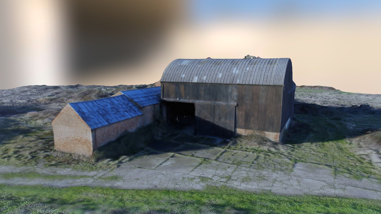 Disused barn near Morborne, Northamptonshire - 3D model by ...