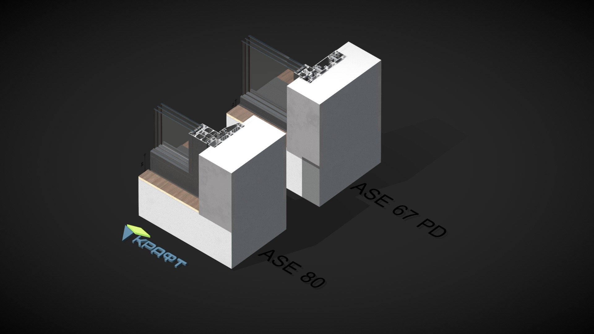 ASE 67 PD and ASE 80 HI - 3D model by kraft-schueco [f71e969] - Sketchfab