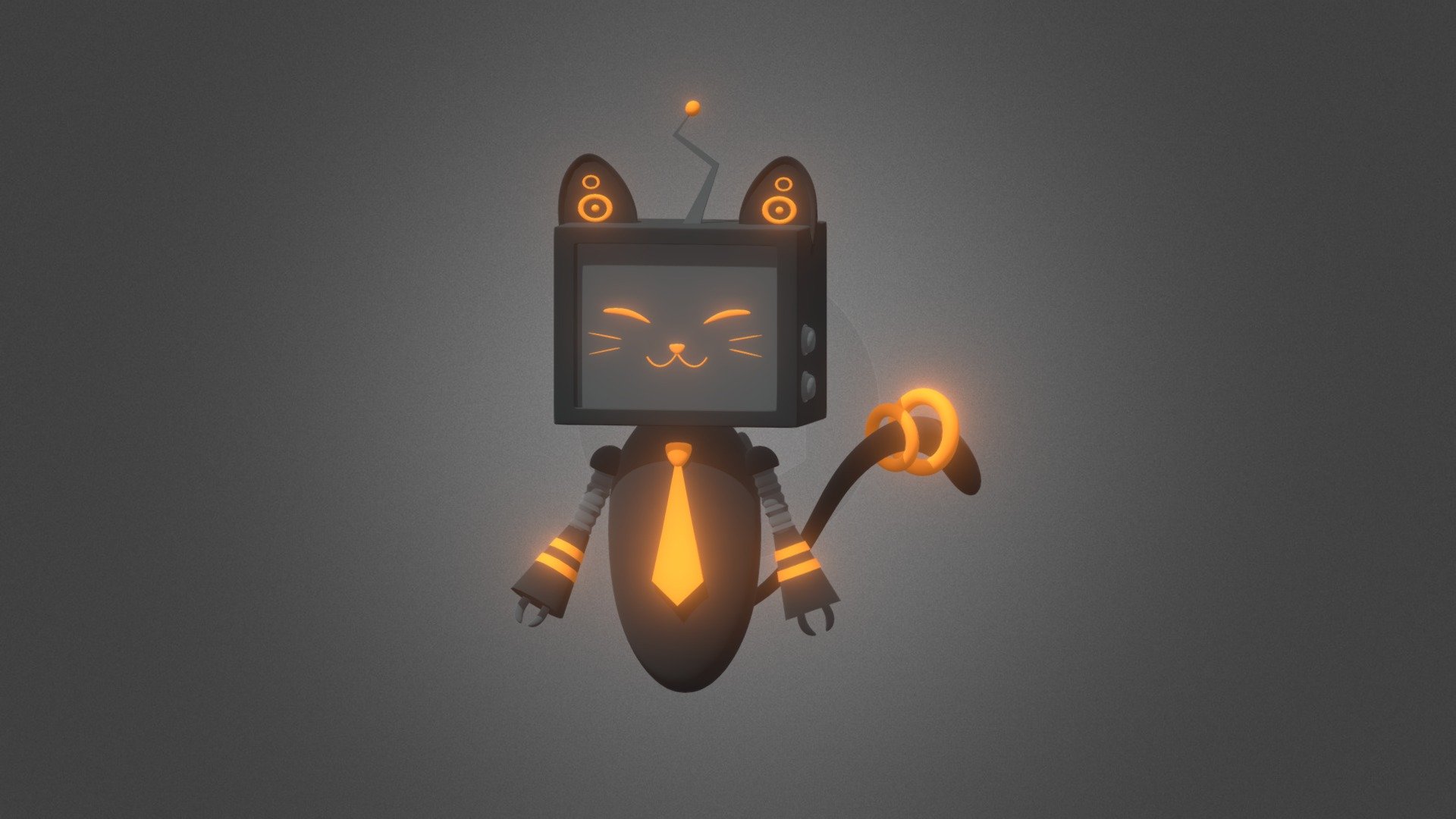 Buisness_Robot_TV_Cat - 3D model by leonievoelker [f720885] - Sketchfab