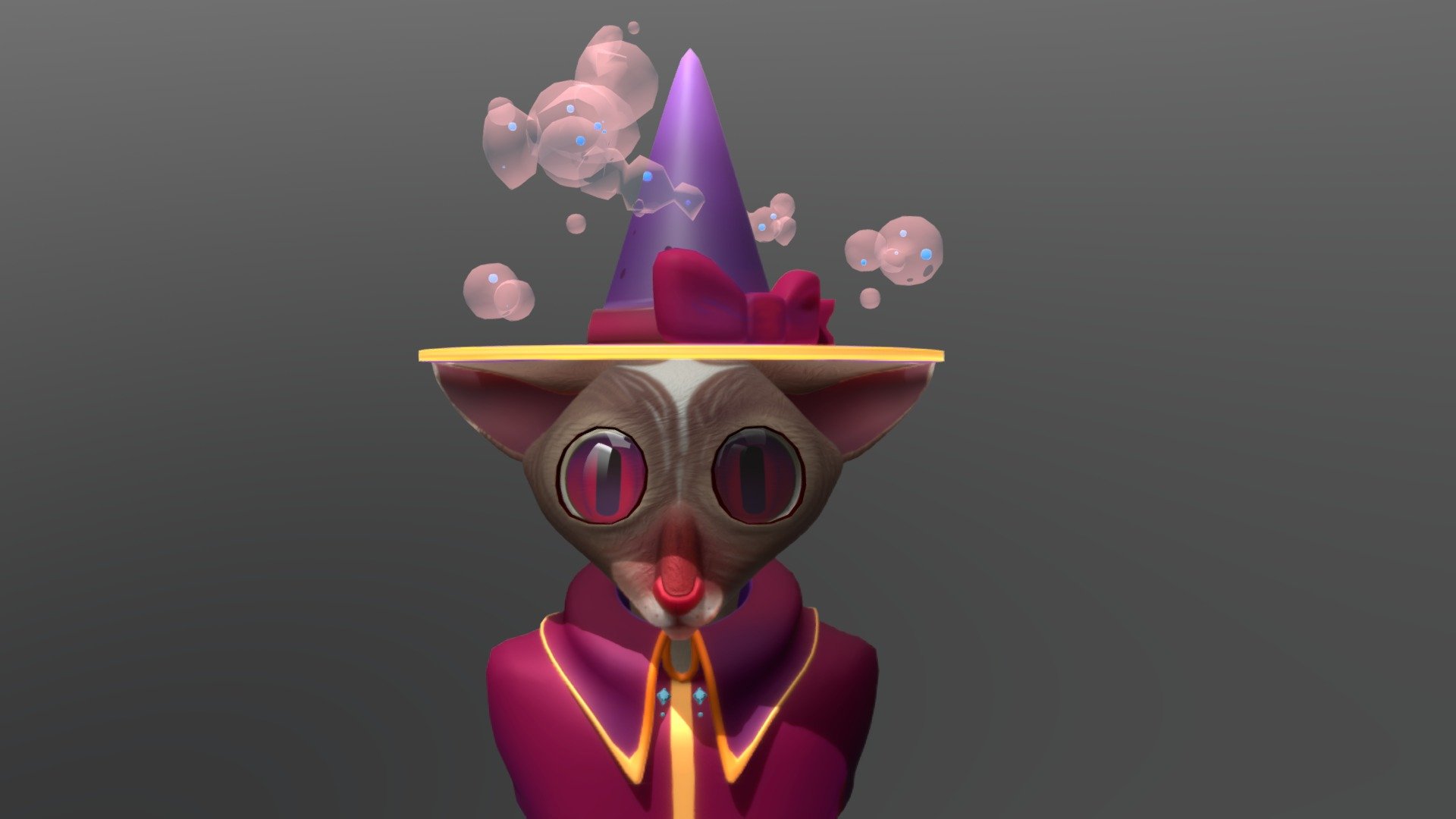 Magicat - 3D model by franke_art [f72380c] - Sketchfab