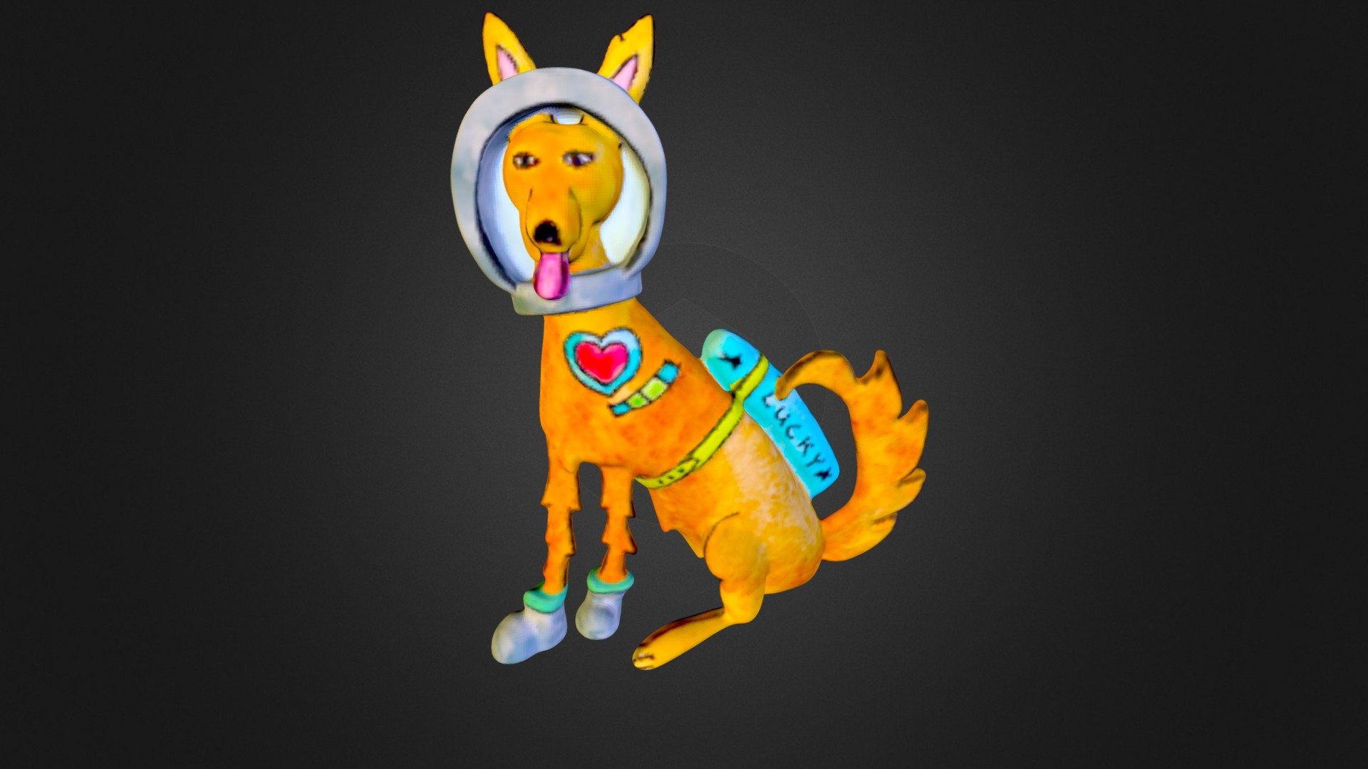 #31 - Space Dog - 3D model by 3D Art Geeks (@kcs) [f724b9f] - Sketchfab