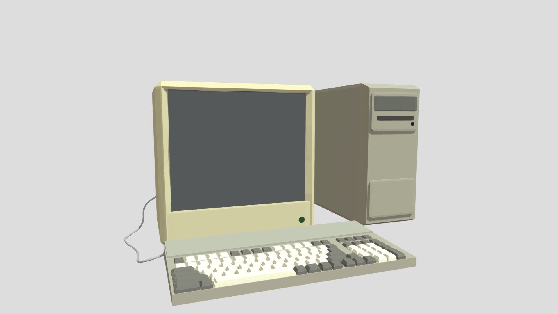 Retro Computer - Download Free 3D model by The Postal Dude (@Sikei12454 ...