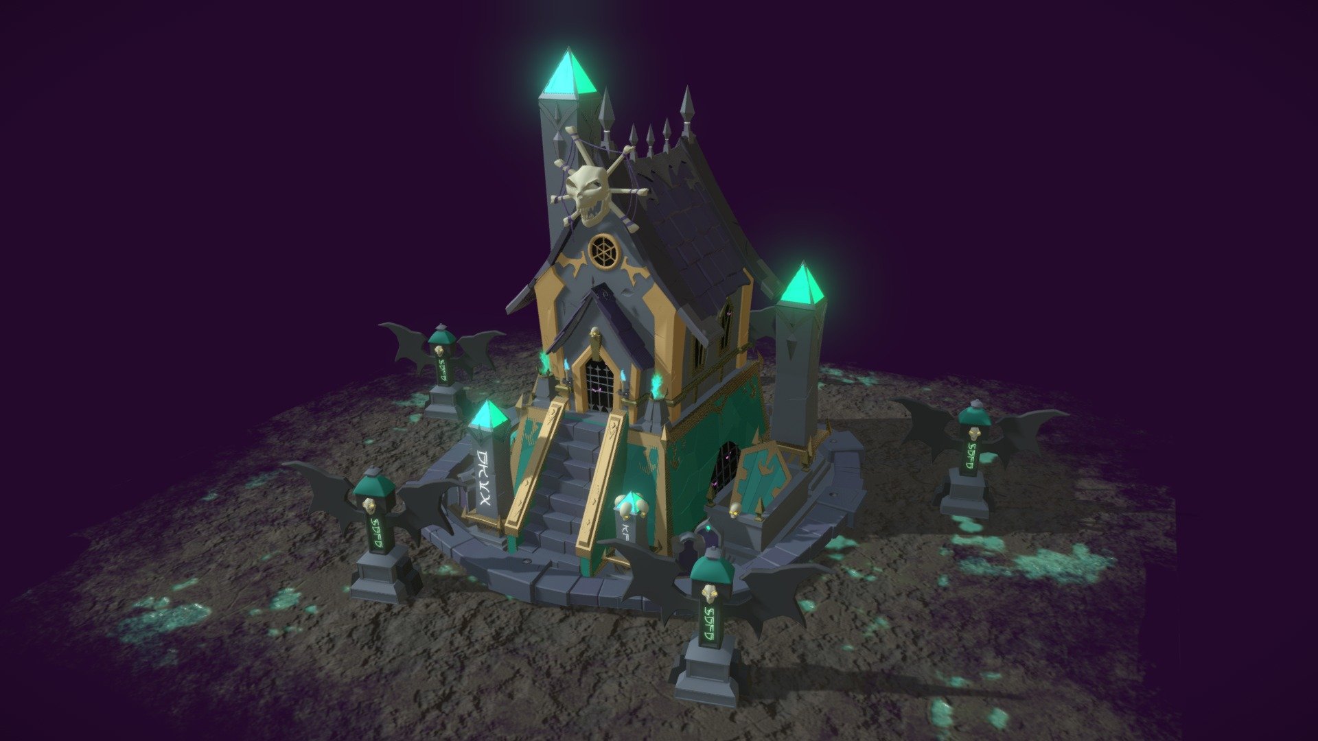 Detailed draft — graveyard from warcraft 3 - Download Free 3D model by ...