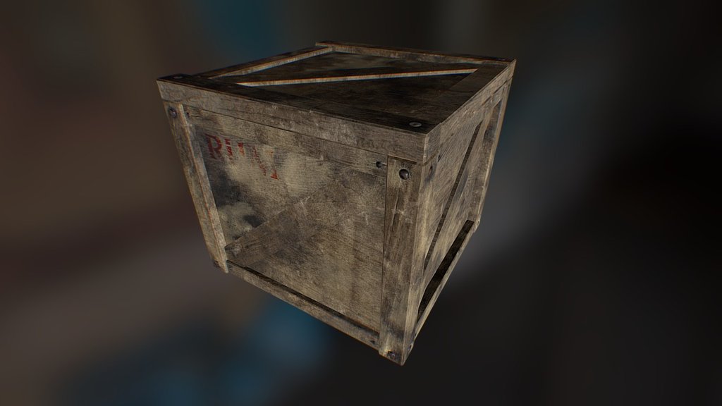 Rum Wood Crate - 3D model by buch [f72784d] - Sketchfab