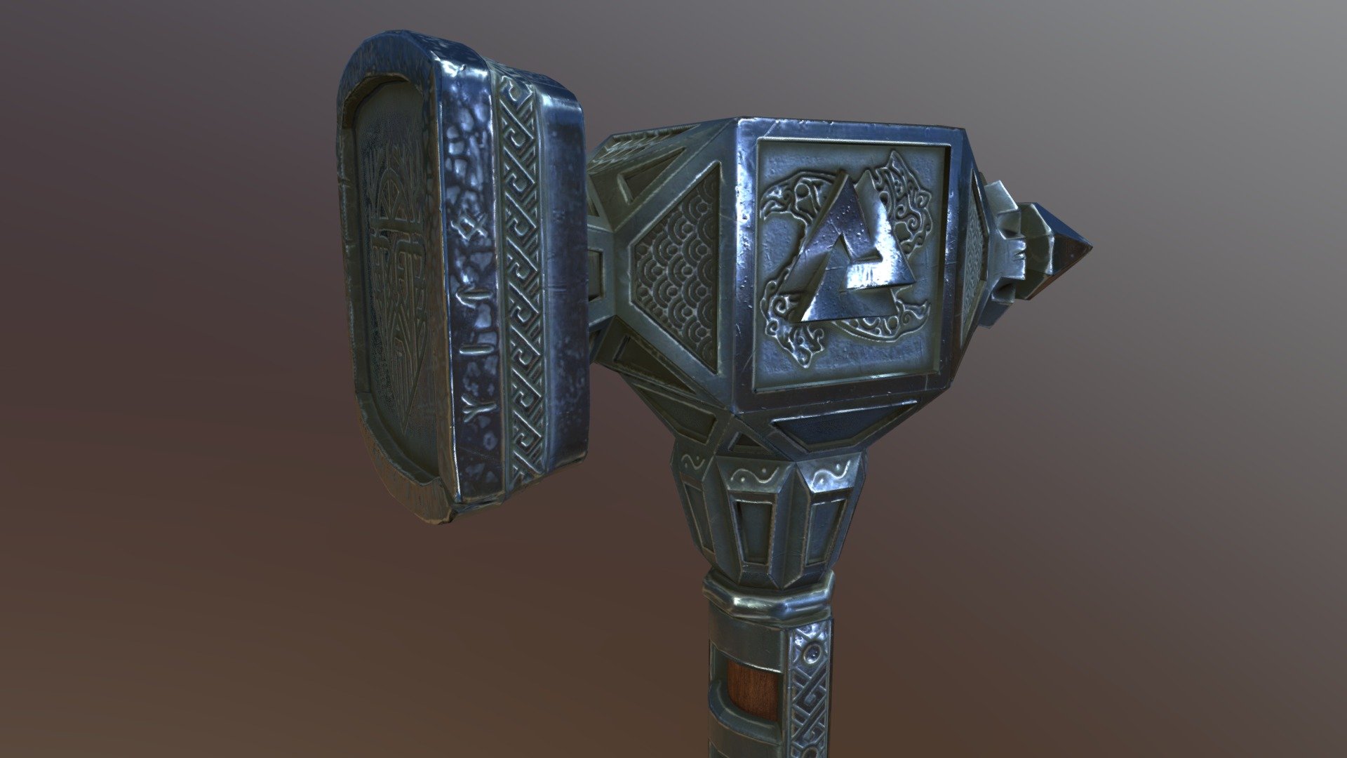 Odin's warhammer - 3D model by andrevs84 [f728bdf] - Sketchfab