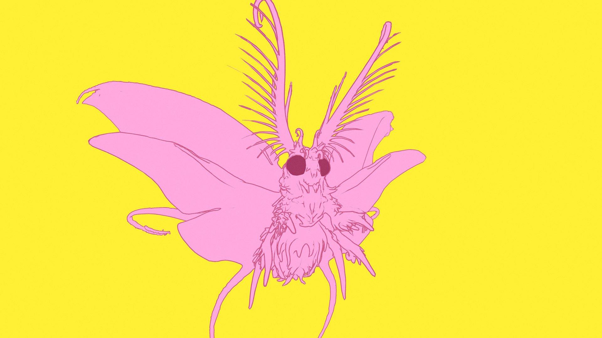 3 Goth Moths - 3D model by Olena (@natureintheory) [f72bfb6] - Sketchfab