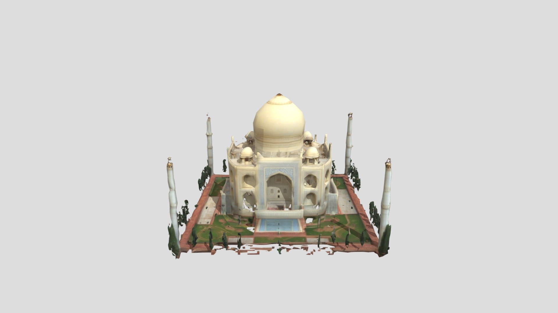 taj mahal - Download Free 3D model by yongtun [f72ea24] - Sketchfab