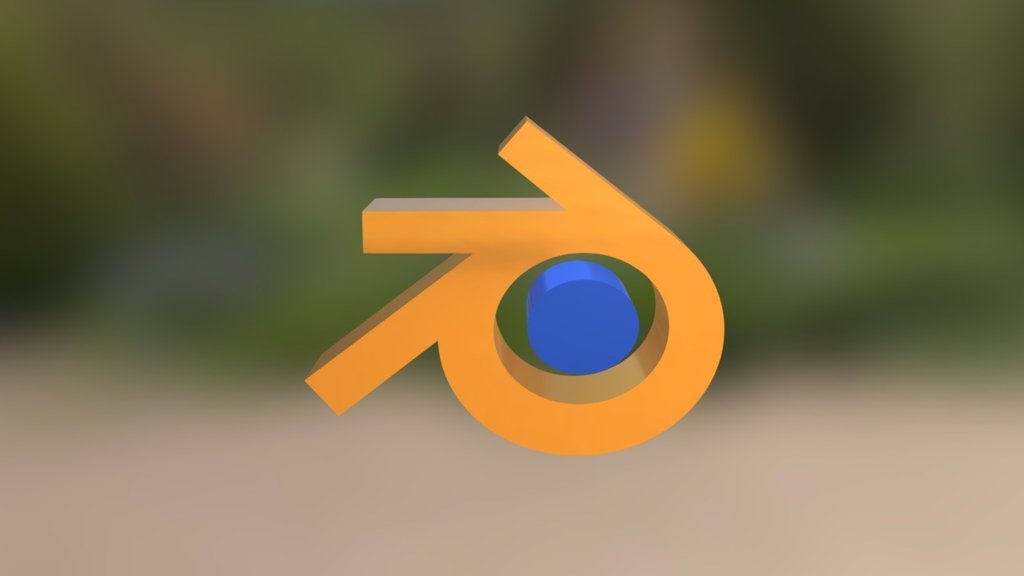 Blender Logo - 3D model by Mike Harper (@MikeHarperTunngle) [f72ee61 ...