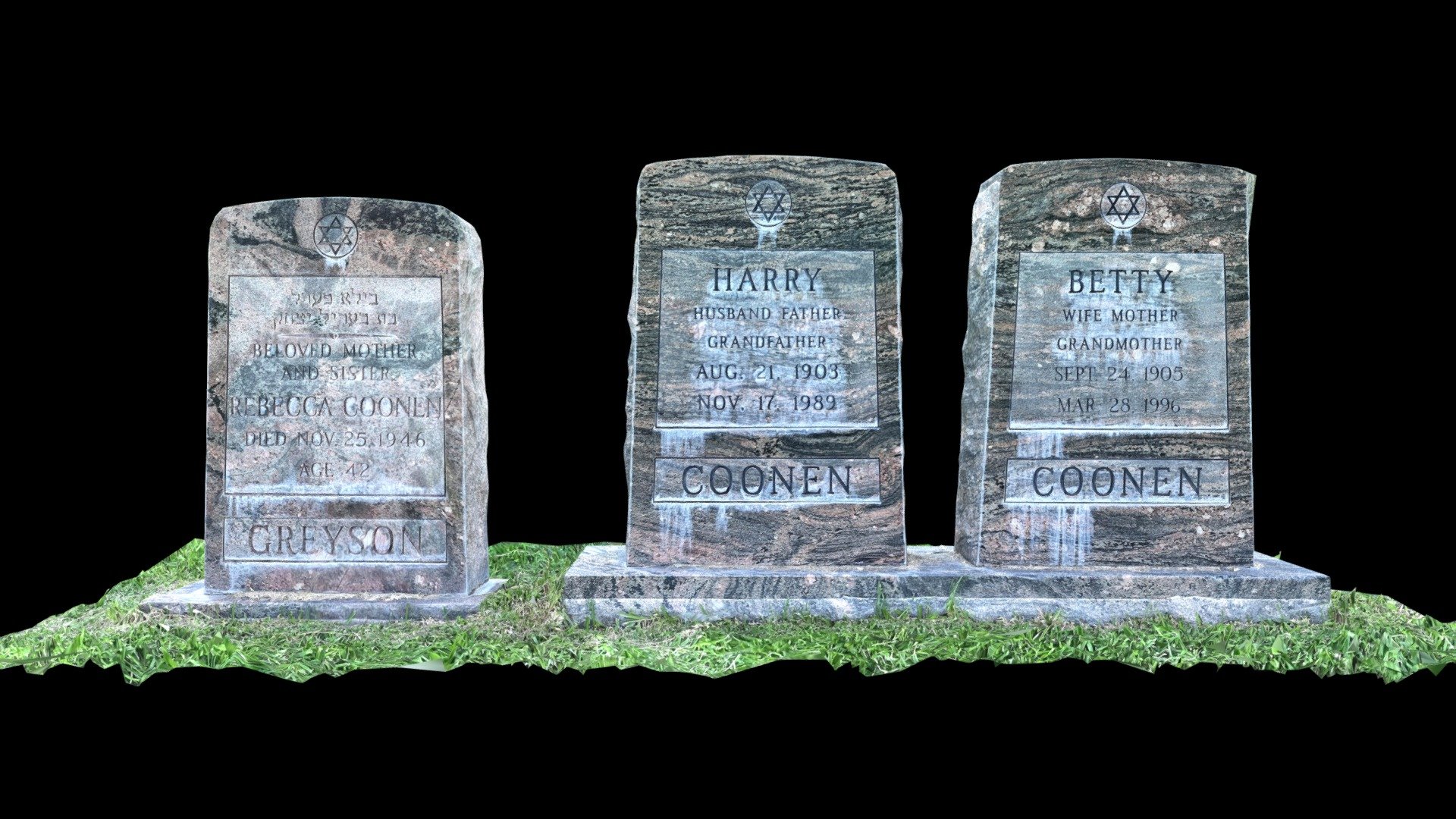 Grave 265 COONEN - Buy Royalty Free 3D model by HedStone3D [f7317cd ...