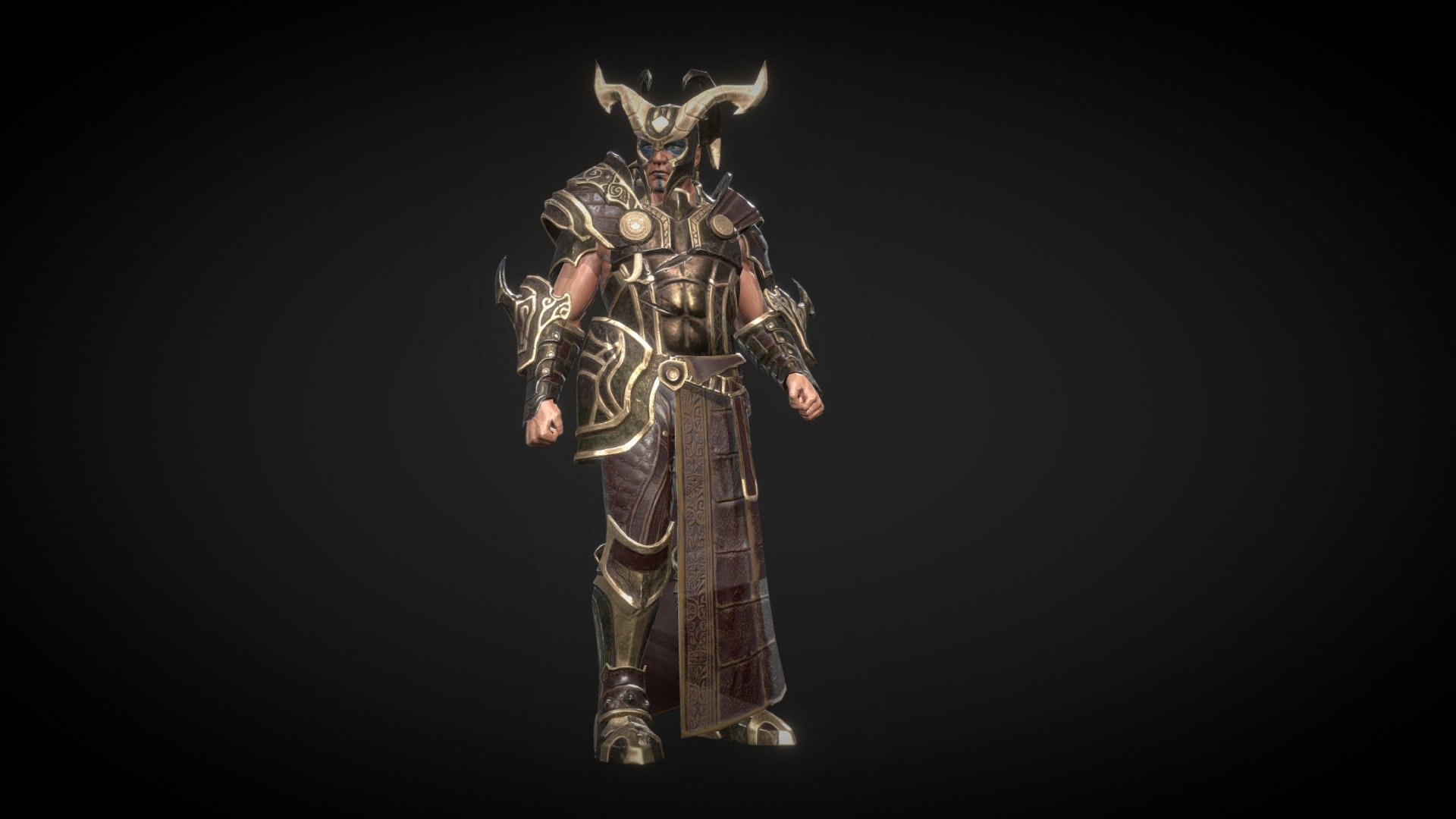 warrior - Buy Royalty Free 3D model by cg_tuktak [f7326ea] - Sketchfab ...