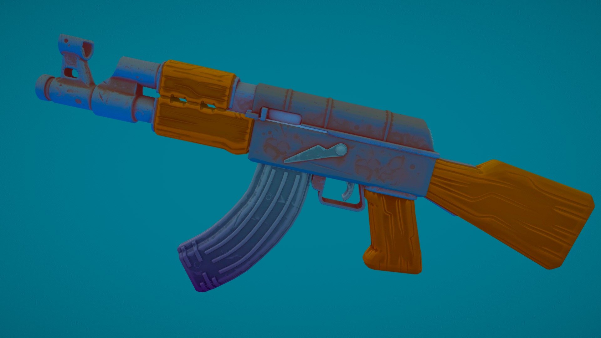 stylized AK - 3D model by Ayrton Vetter (@ayrtonvetter) [f732cf4 ...
