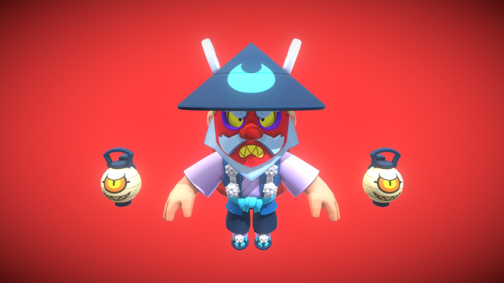 Dynamike Tengu t-pose Brawl Stars - Download Free 3D model by shertiku ...