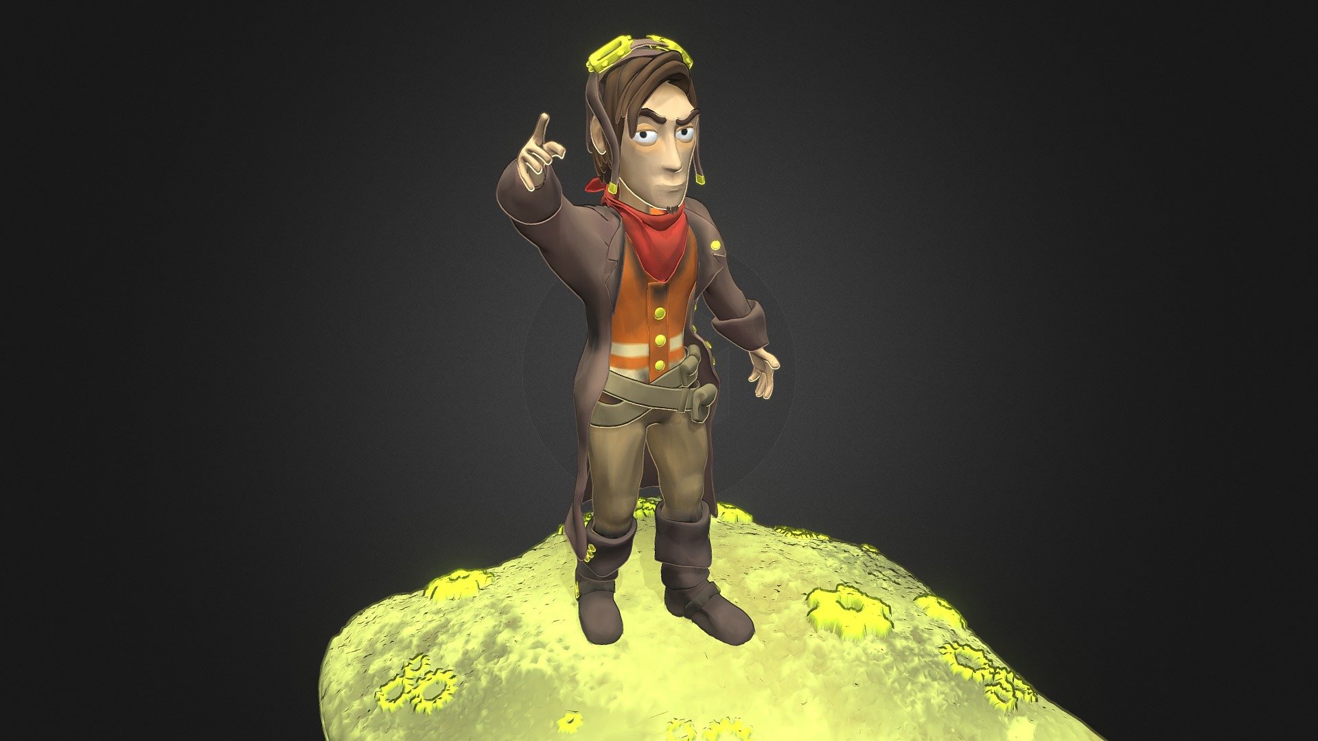 Rufus from Deponia game adaptive in 3d - Download Free 3D model by ...