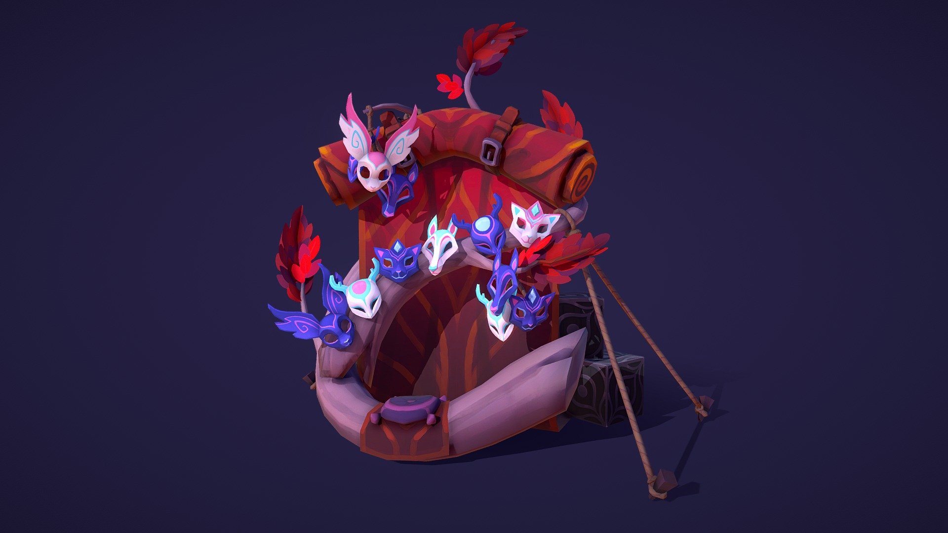 The Wandering Mask Merchant - 3D model by Mowen (@mowendesigns ...