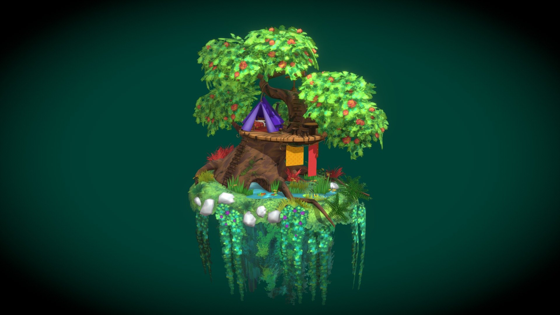 Tree House Diorama - 3D model by Marta Maksymiec (@marta_m) [f73fed0 ...