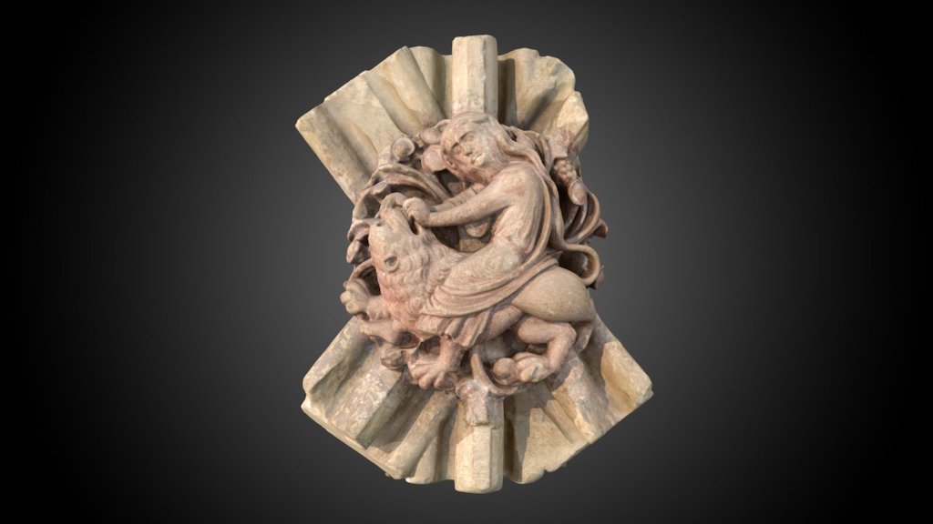 Samson and the Lion, 13th century - 3D model by English Heritage ...