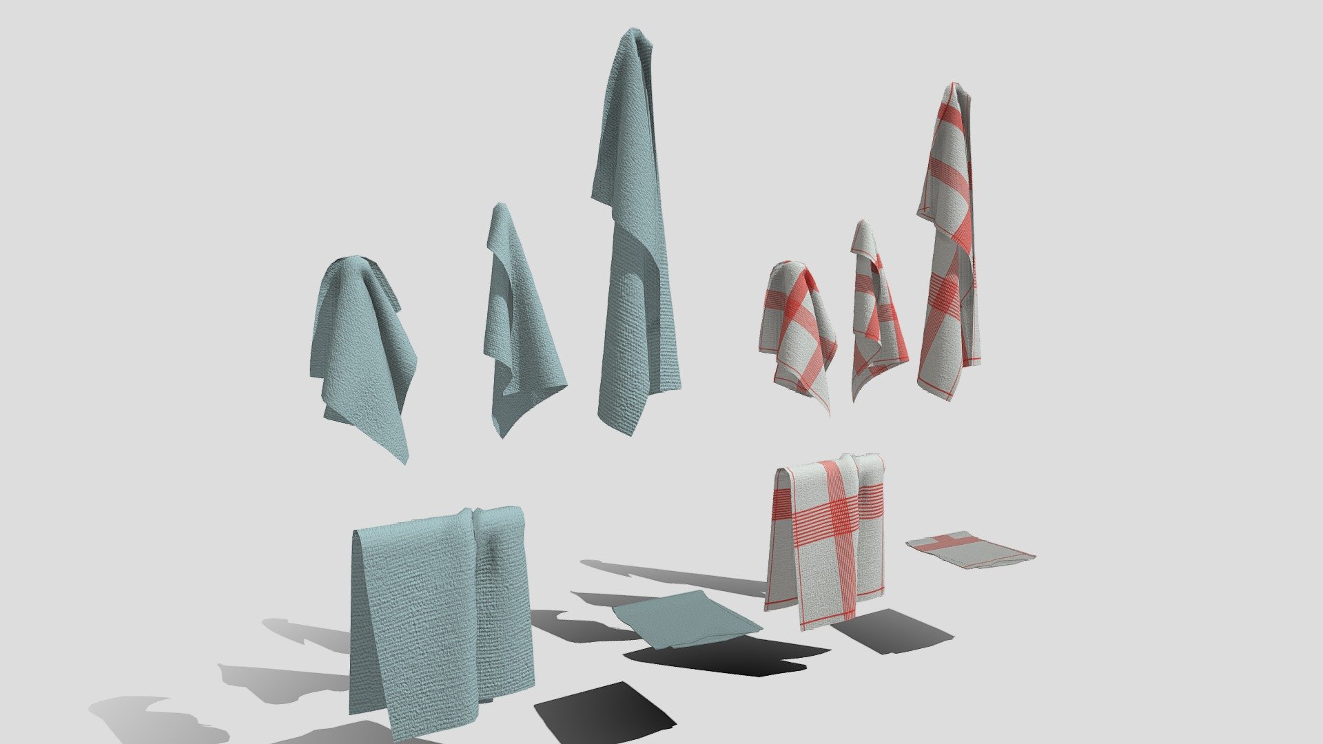 Towels - Buy Royalty Free 3D model by OfficialBytes [f740eb2 ...