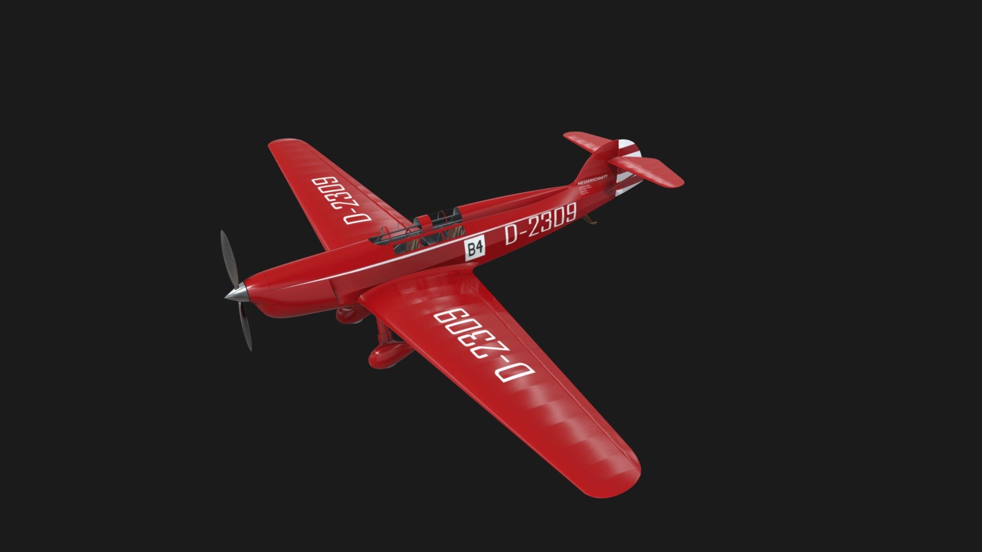 Messerschmitt M-29 - Buy Royalty Free 3D model by micapaconi [f741166 ...