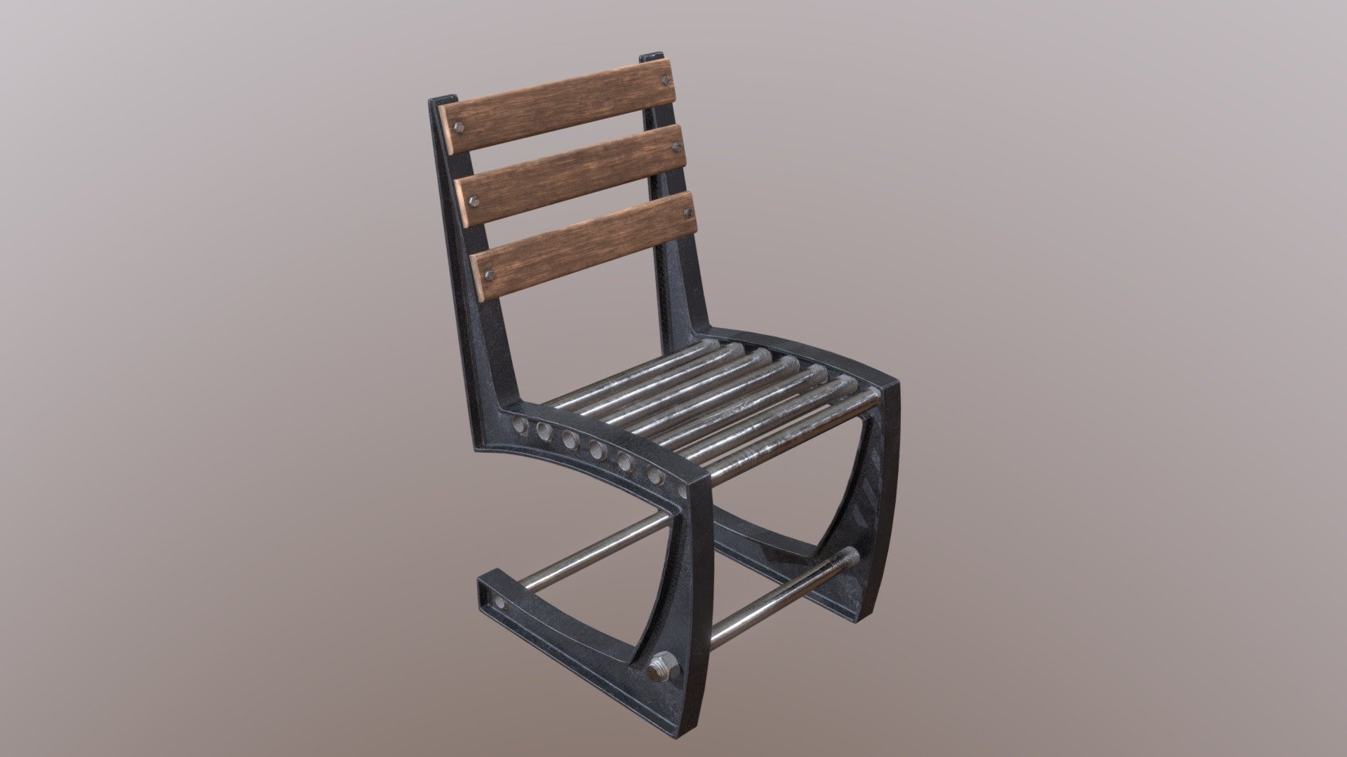 Vintage industrial design chair - 3D model by Krasnoselskiy Vladimir ...