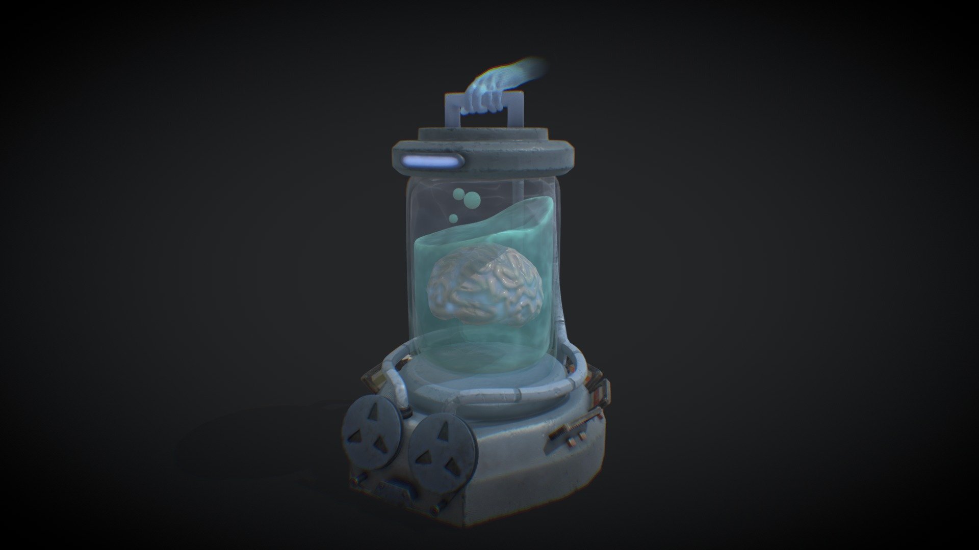 Brain In Jar - 3D model by Samuel Wood (@SamuelWood442) [f743e54 ...