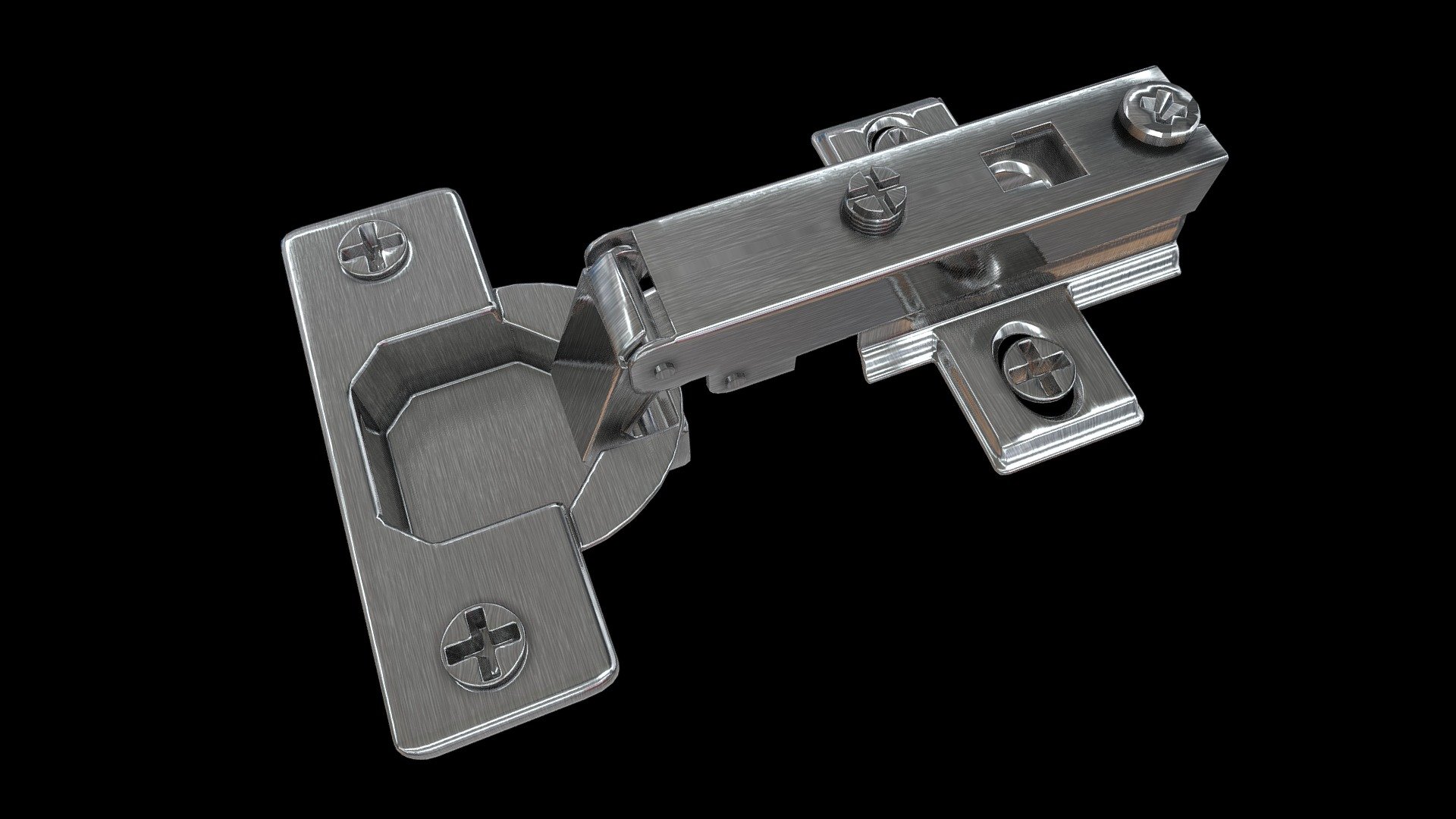 Furniture Hinge - 3D model by Sensei13 [f74453a] - Sketchfab
