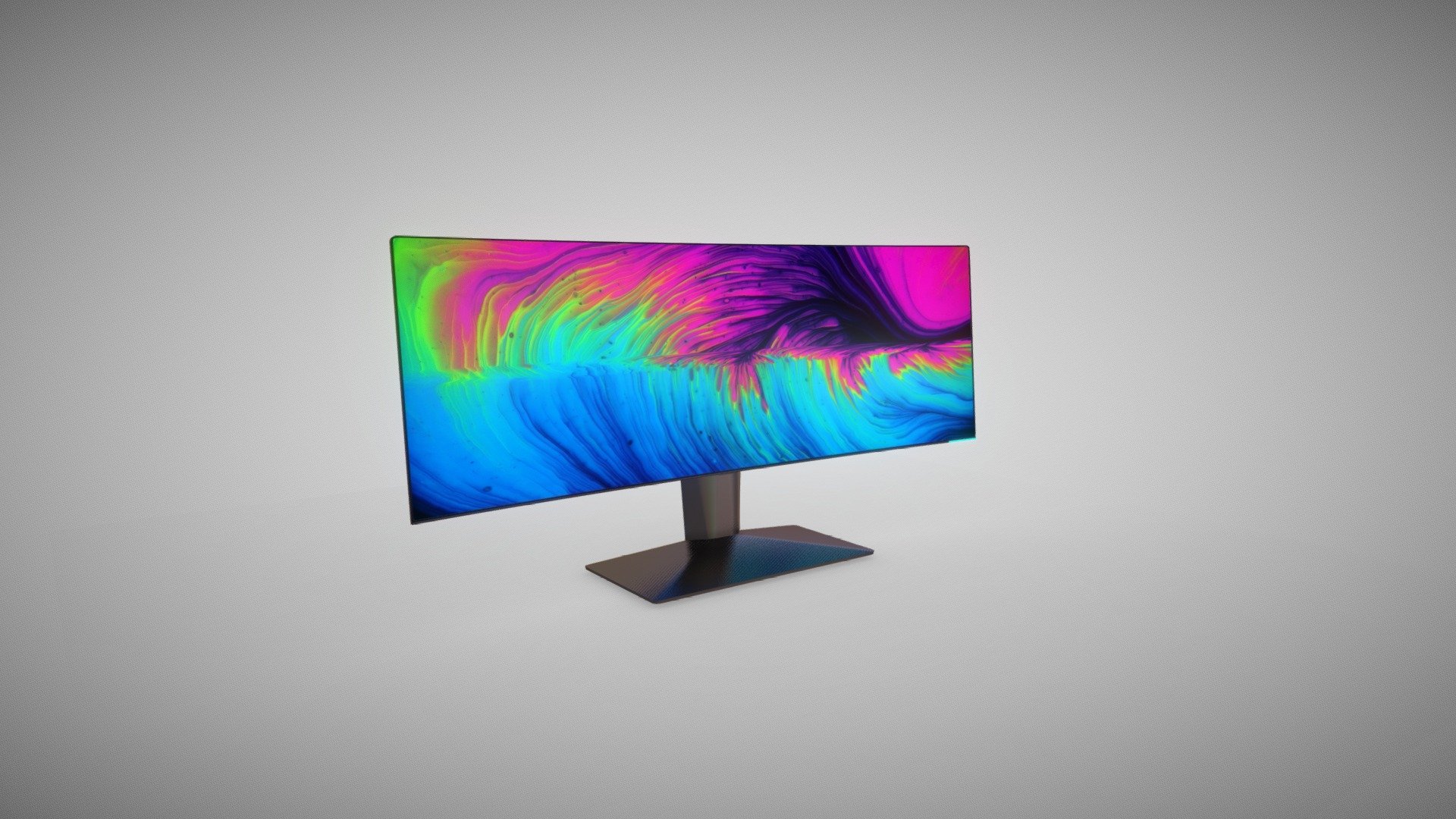 Ultra-Wide Monitor - Download Free 3D model by Dumb Yet Creative (@Dumb ...