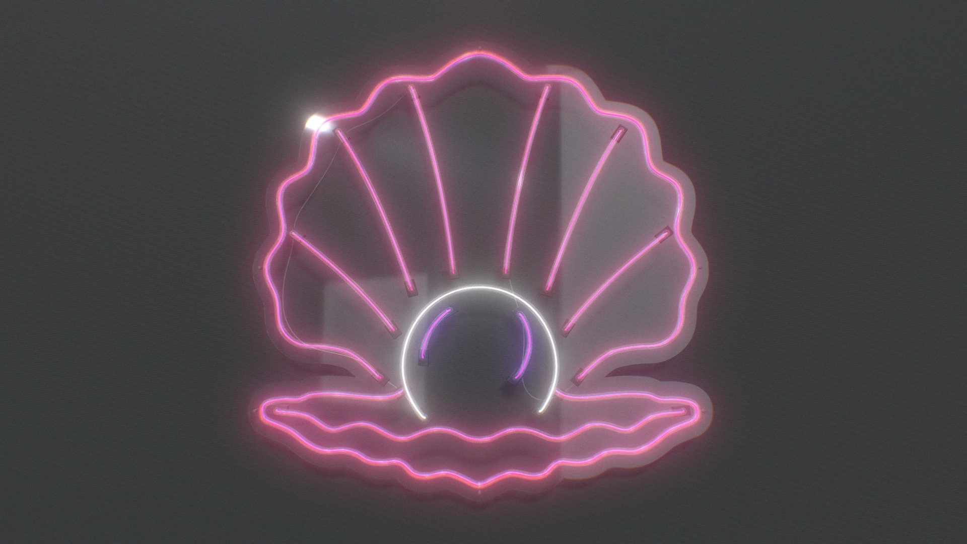 Pink Clam - Neon Sign - Buy Royalty Free 3D model by NEONPLEX [f74484f ...