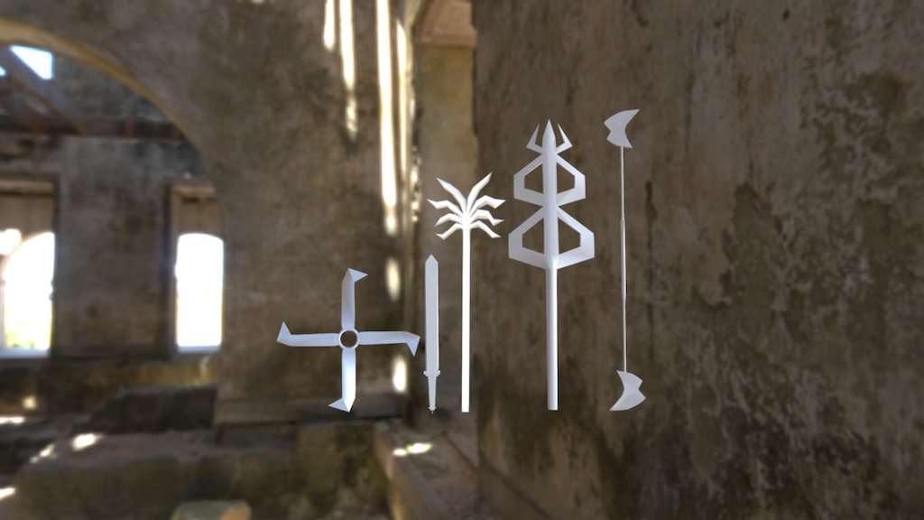 Secret Sacred Weapons - 3D model by Mario Victor (@MarioVictor ...