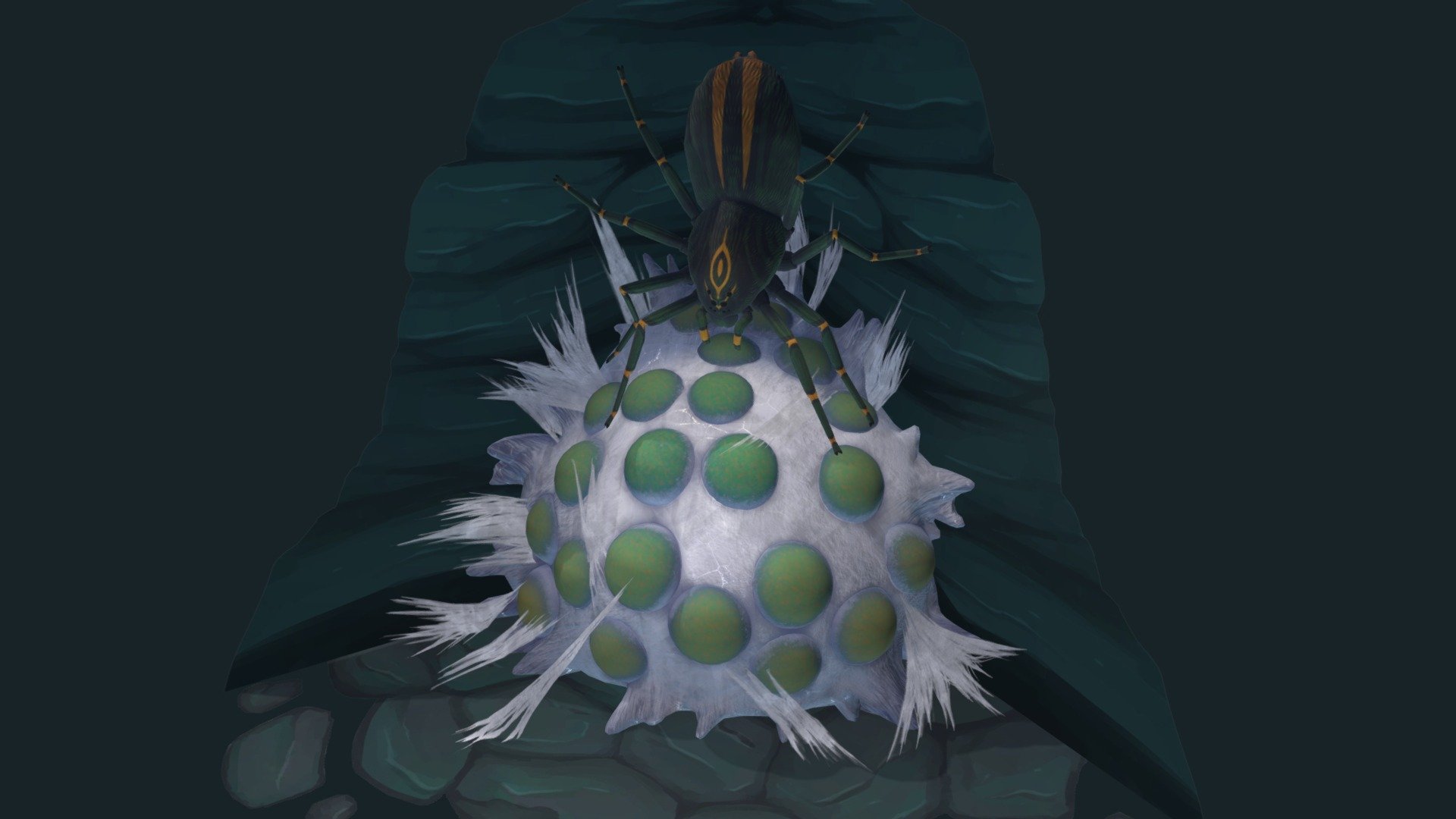 Spider Diorama - 3D model by FossilCurd [f746699] - Sketchfab