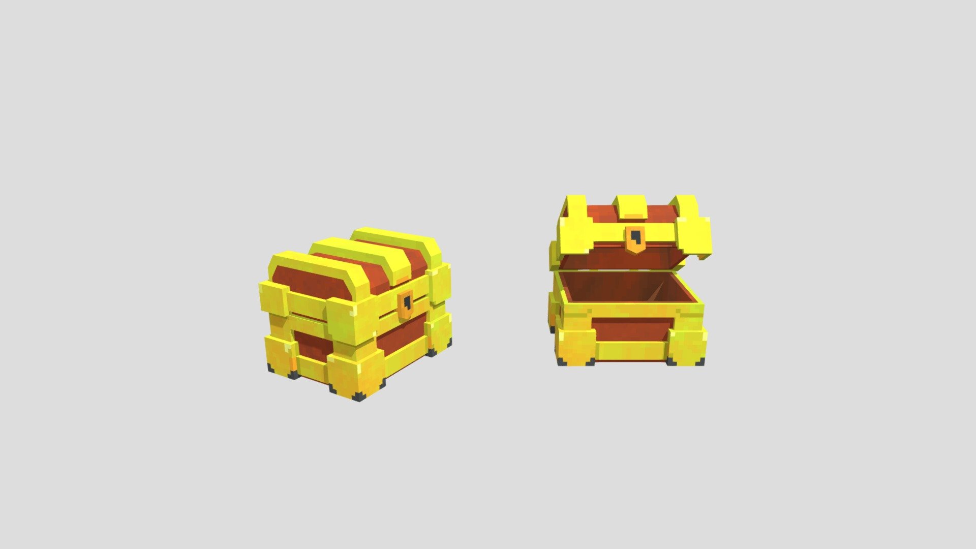 Pixel Chest - Download Free 3D model by DarkKnightLeon [f7470ee ...