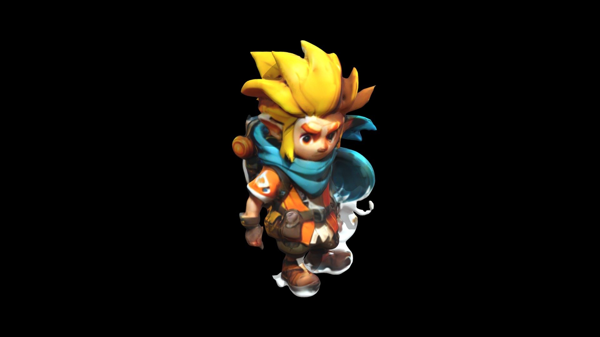 A detailed illustration of an animated character - Download Free 3D ...