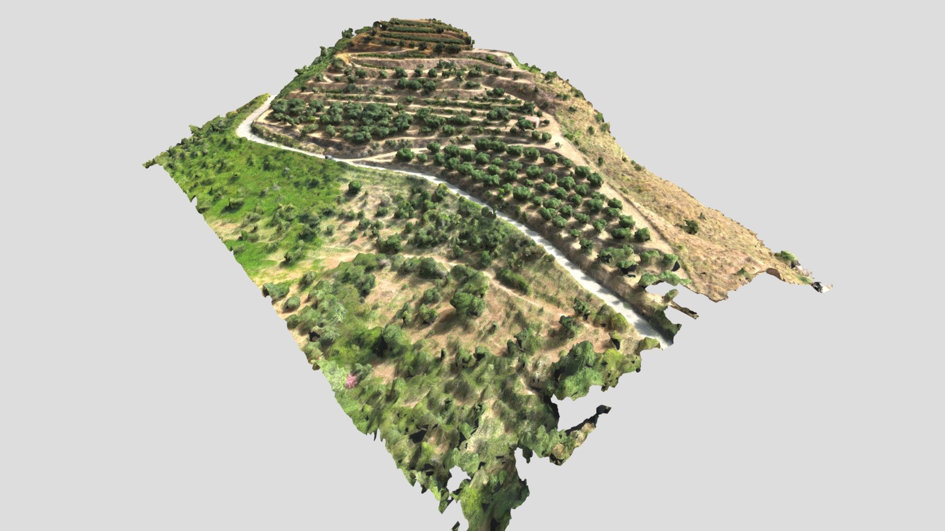 Modello di un pendio. - 3D model by Architetto Enrico Munforte ...