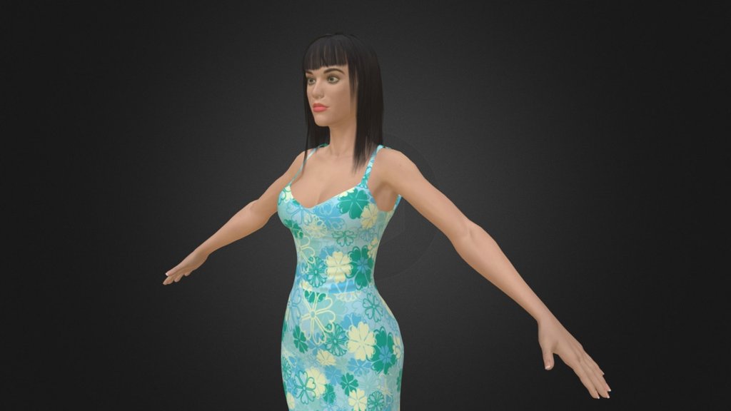 Diana - Human Female - 3D model by SNP (@ssaraksh) [f7487f9] - Sketchfab