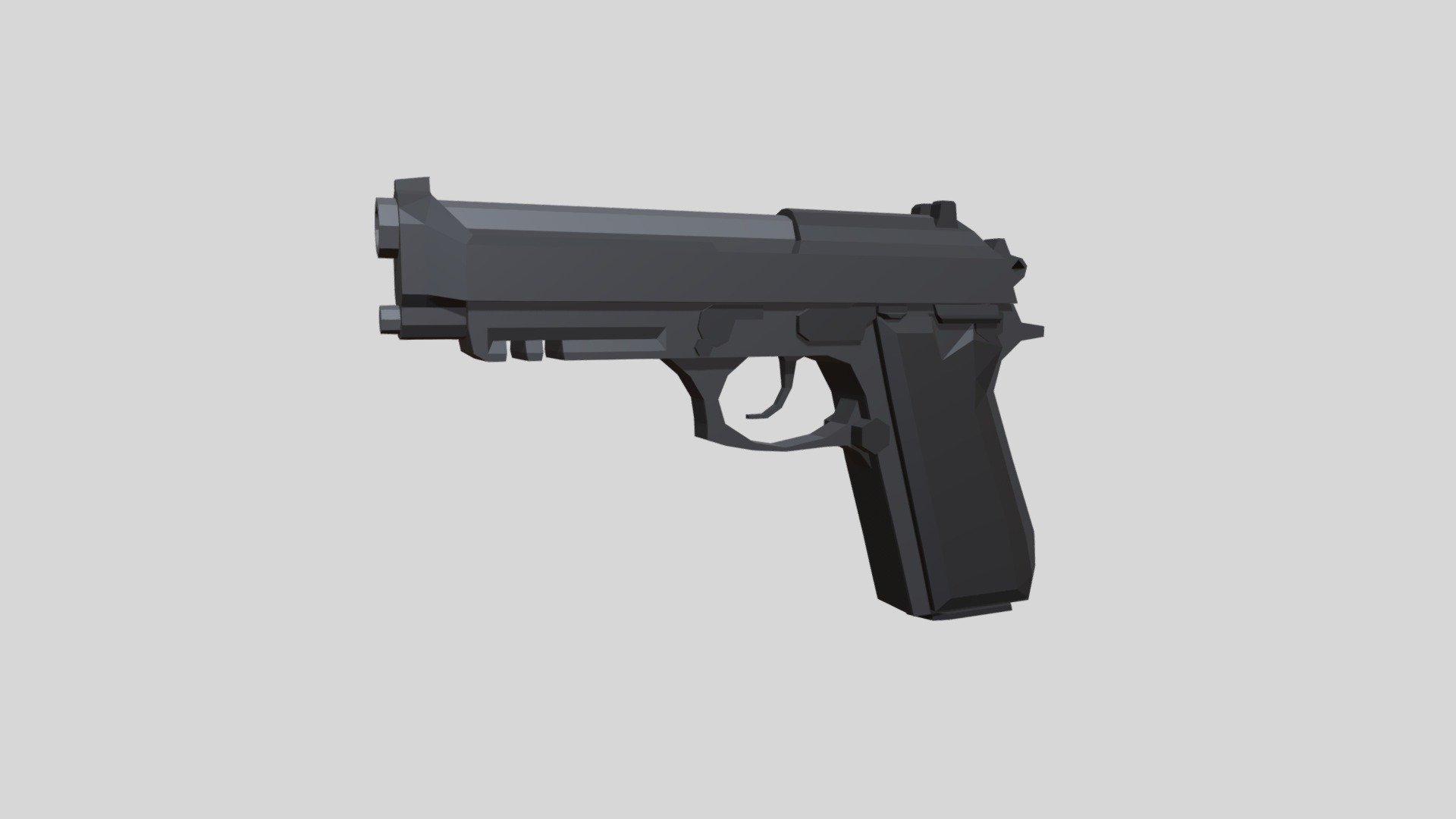 LowPoly Taurus PT92 - 3D model by INT (@Cyber_Int) [f749f13] - Sketchfab