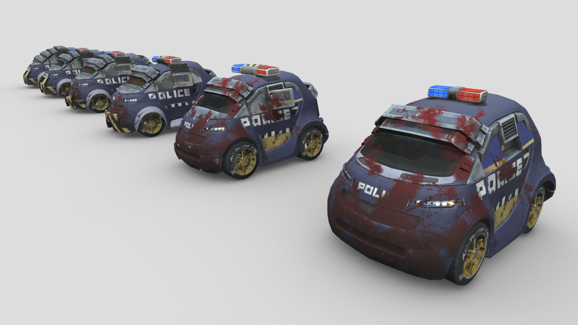 Squad Car - Download Free 3D model by Carmalogue [f74c700] - Sketchfab