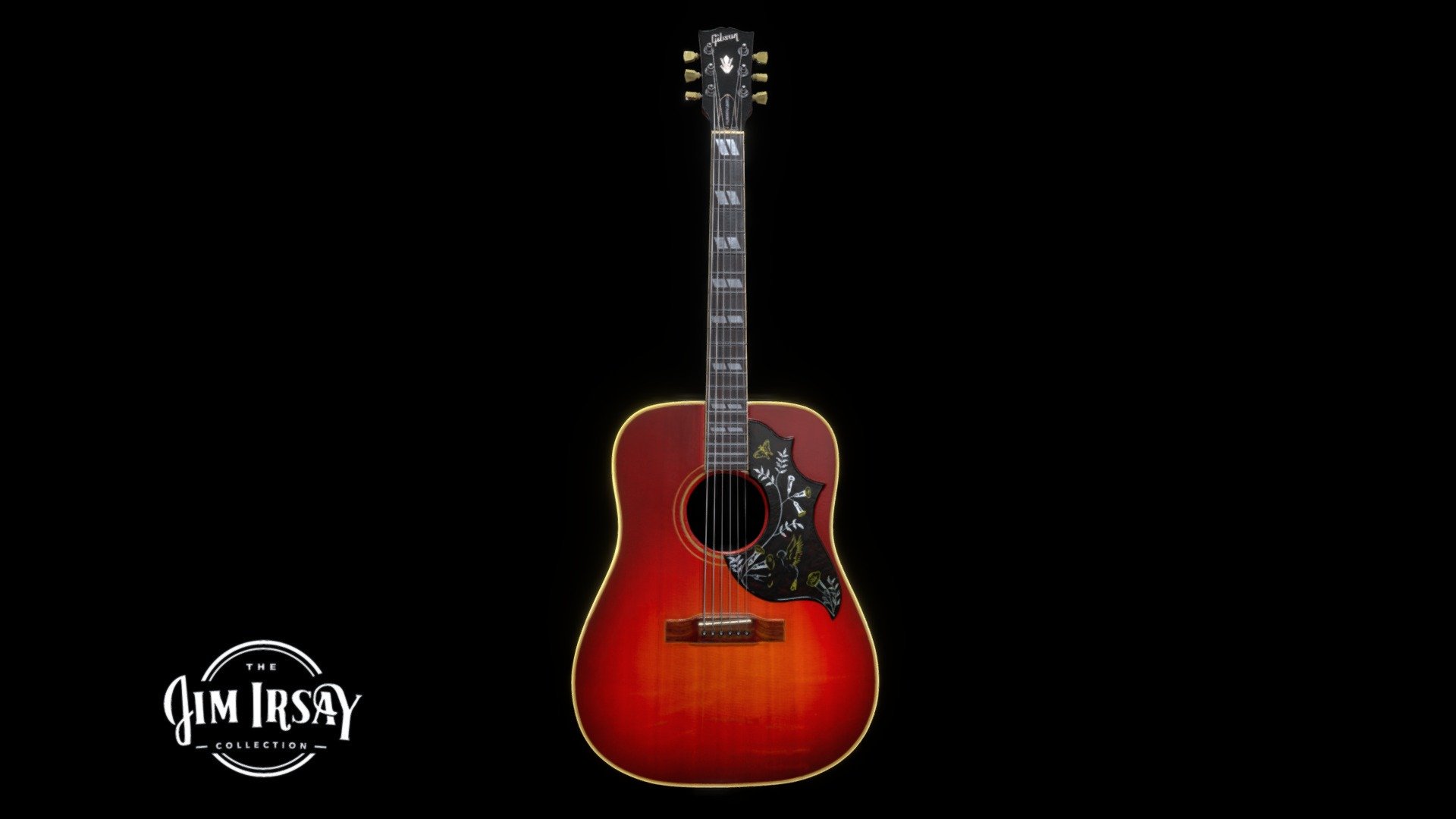 Bob Dylan 1992 Gibson Hummingbird - 3D model by The Jim Irsay ...