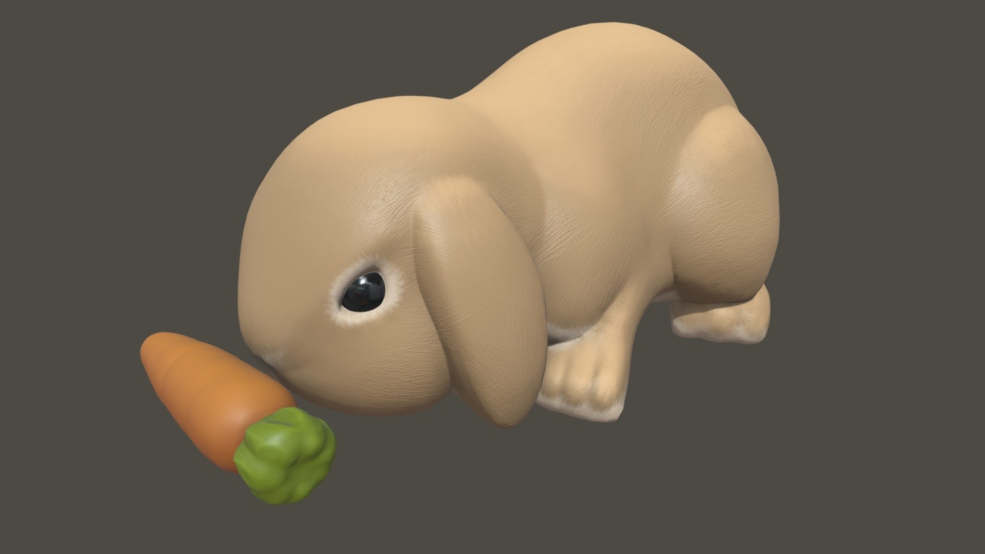 Miniature Rabbit Figure - Buy Royalty Free 3D model by pocolov [f74f85c ...