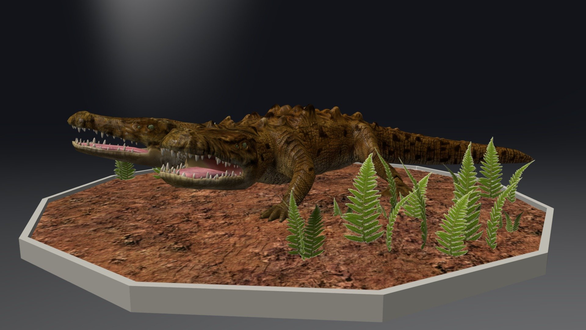 Crocodile Model - 3D model by mikeyt [f74fb45] - Sketchfab