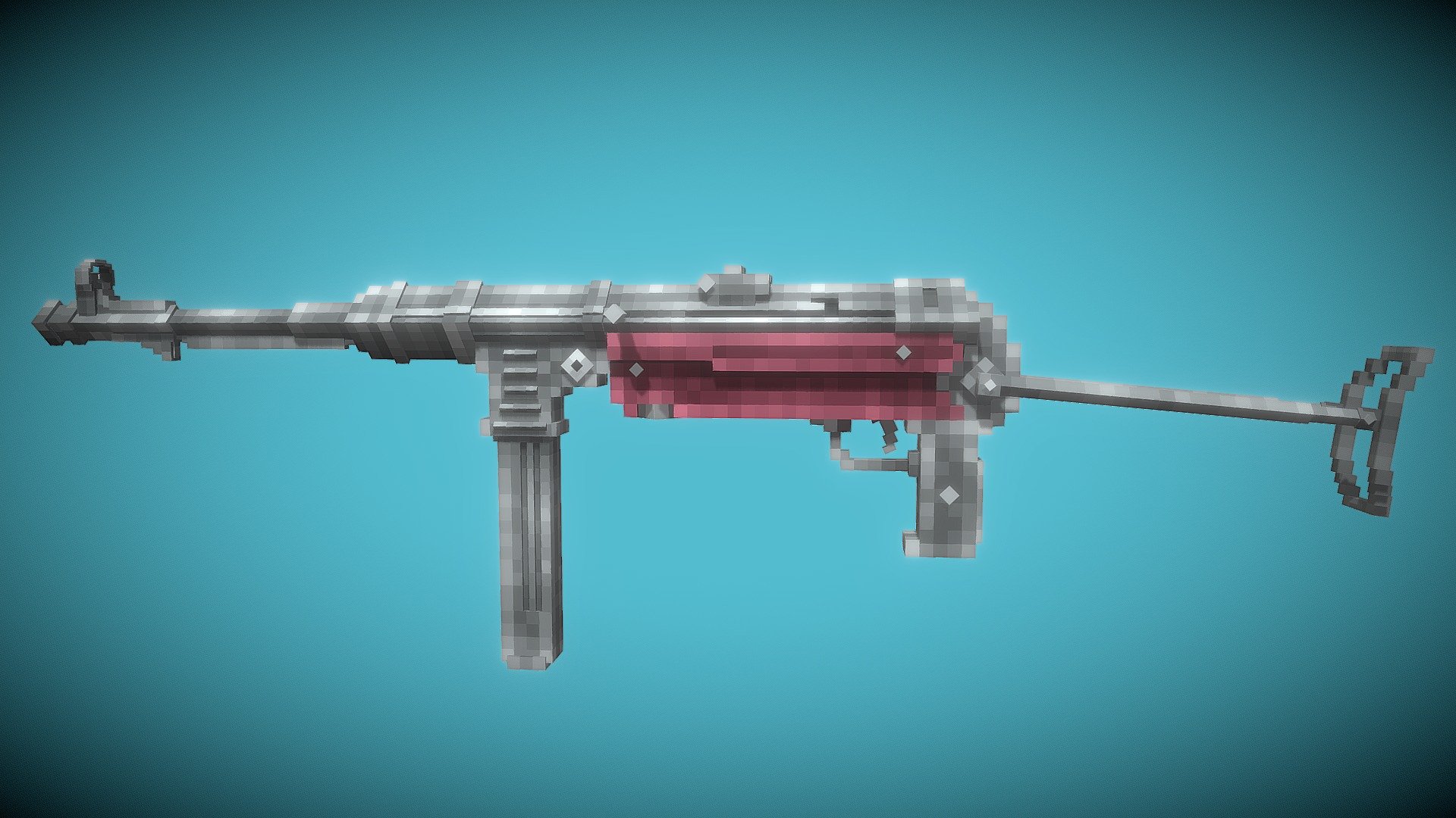 MP40 [Voxel] - 3D model by Radium (@Radium_Studio) [f751ee5] - Sketchfab