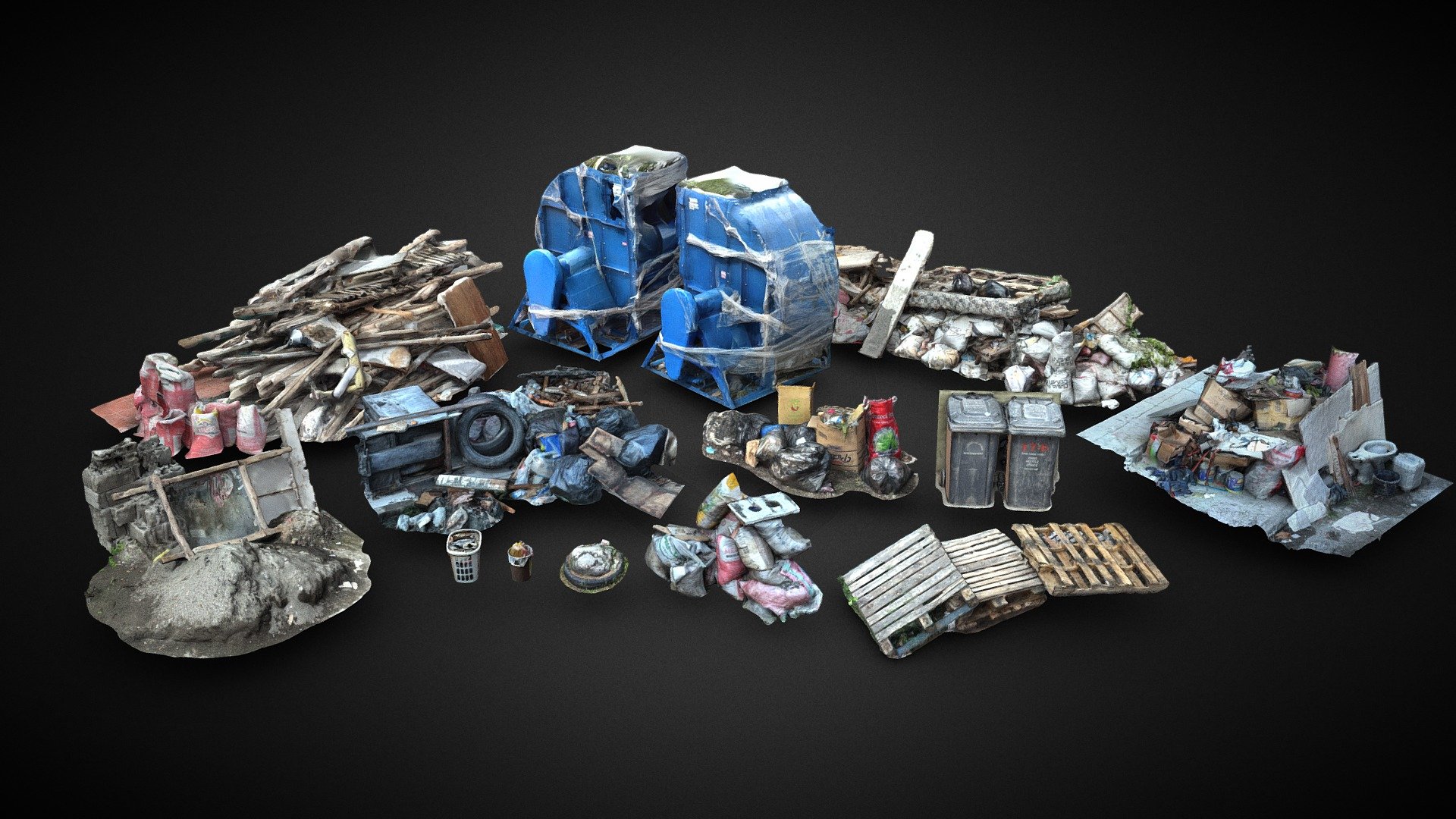 TRASH PACK V-01 (garbage and scraps) Scans - Buy Royalty Free 3D model ...