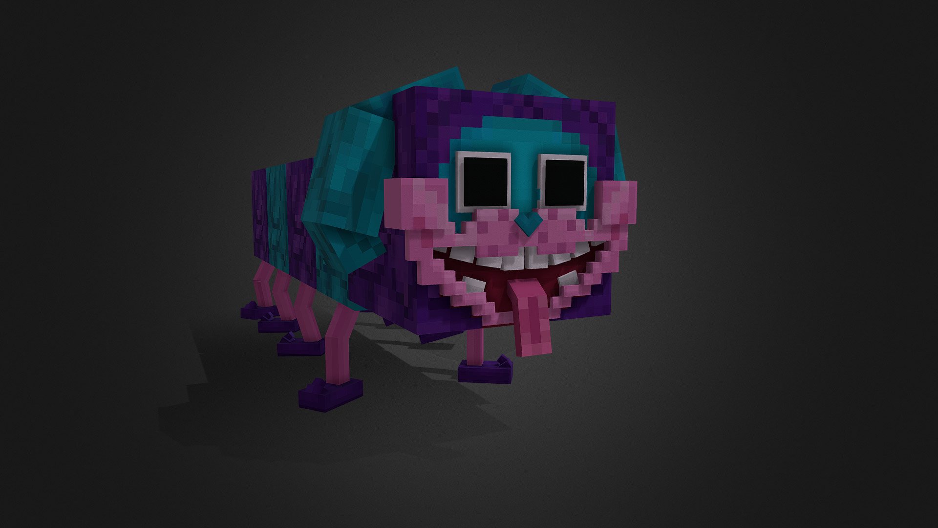 PoppyPlaytime Pug-a-pillar - Minecraft Style - 3D model by jean7040404 ...