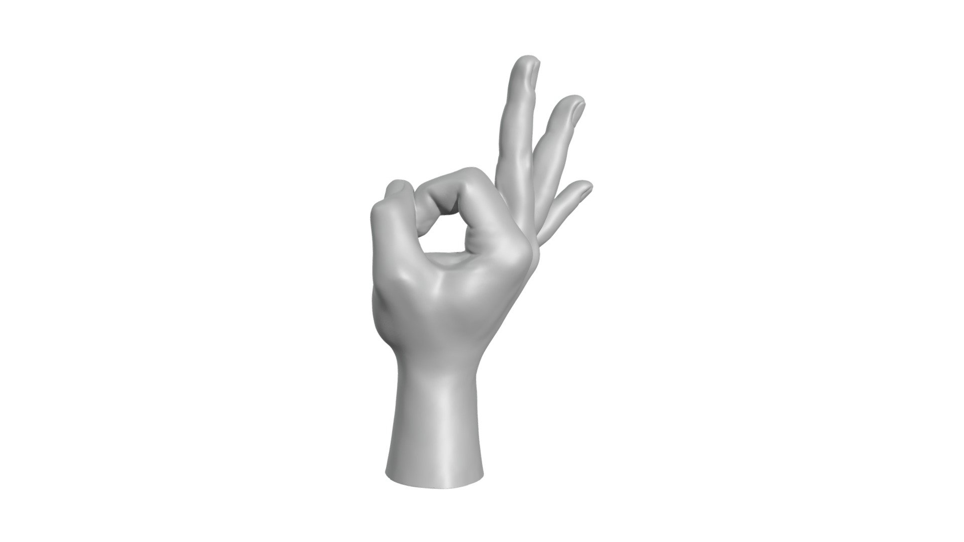 Hand Okay (OK) - 3D model by Anima artist's pieces (@animaartistspieces ...
