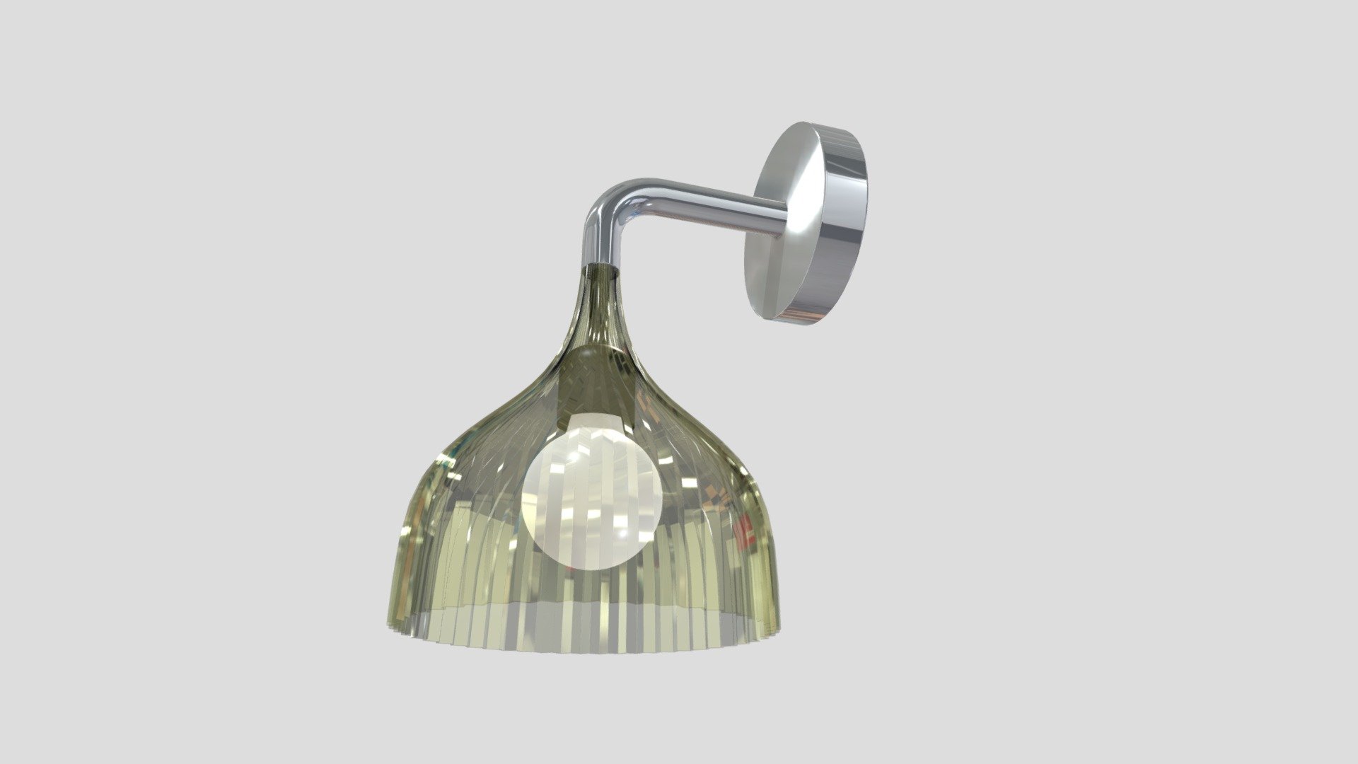 Kartell E Wall Lamp - Buy Royalty Free 3D model by interior model (@interiormodel) [f754131 ...
