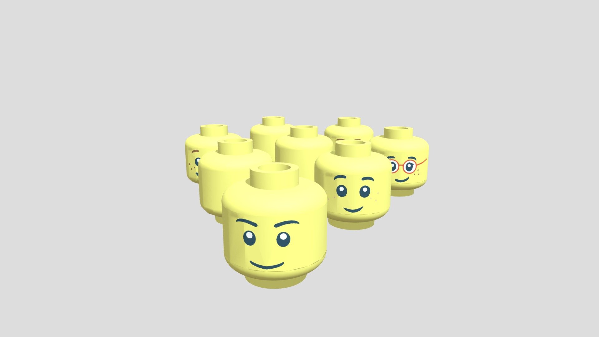 Head Multiple - 3D model by nico290875 [f756e1d] - Sketchfab